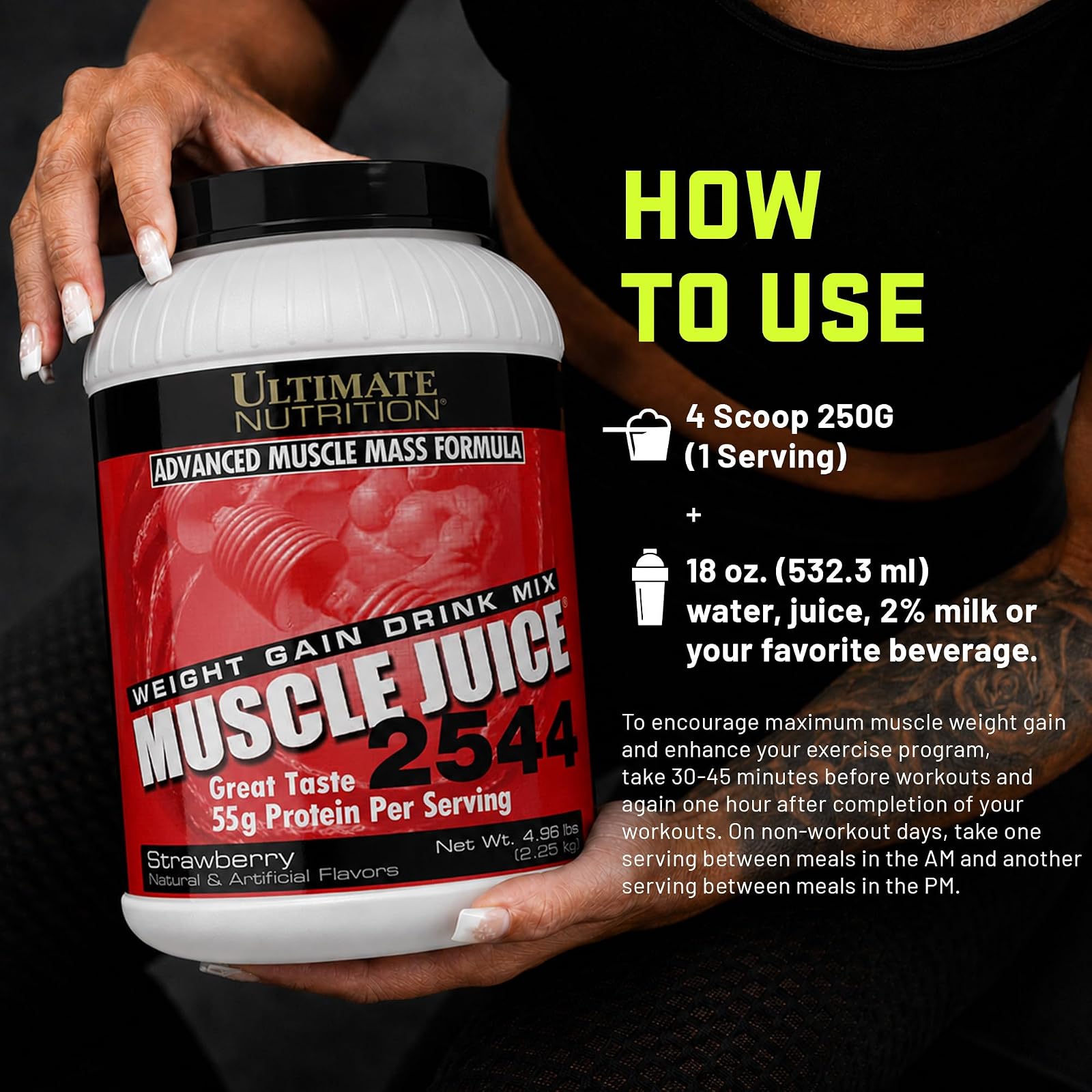 delicious strawberry mass gainer supplement