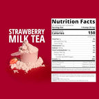 delicious strawberry milk tea flavour