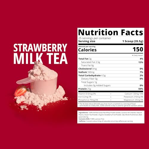 delicious strawberry milk tea flavour