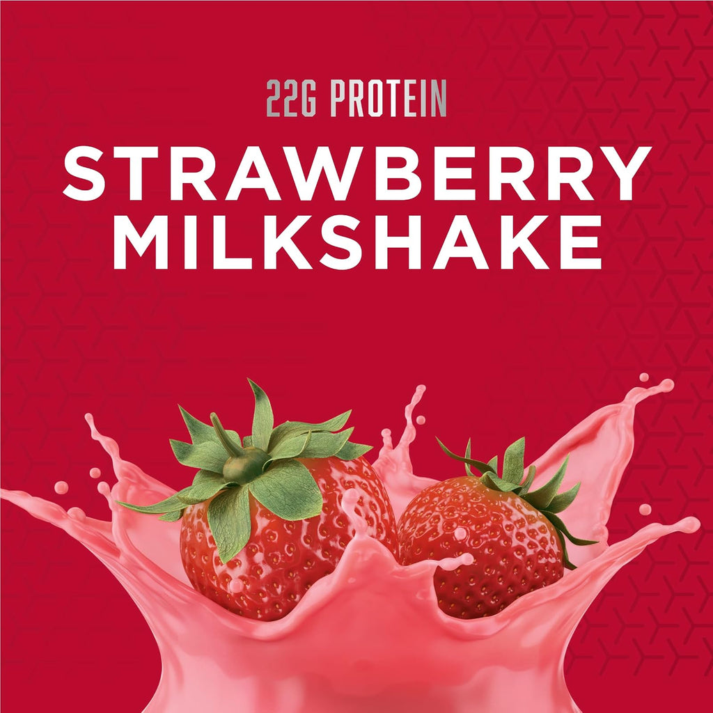 delicious strawberry milkshake protein shake