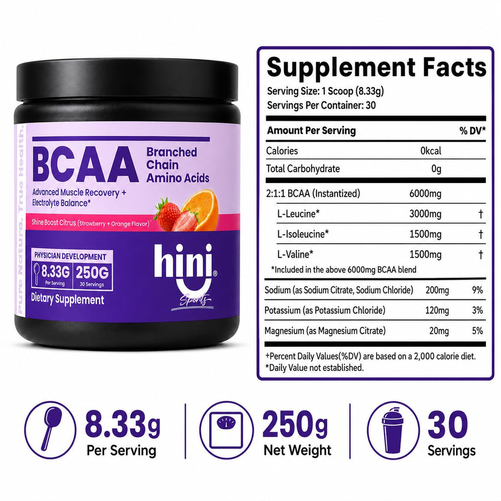 Delicious strawberry orange flavour BCAA