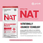 Delicious strawberry peach keto drink mix