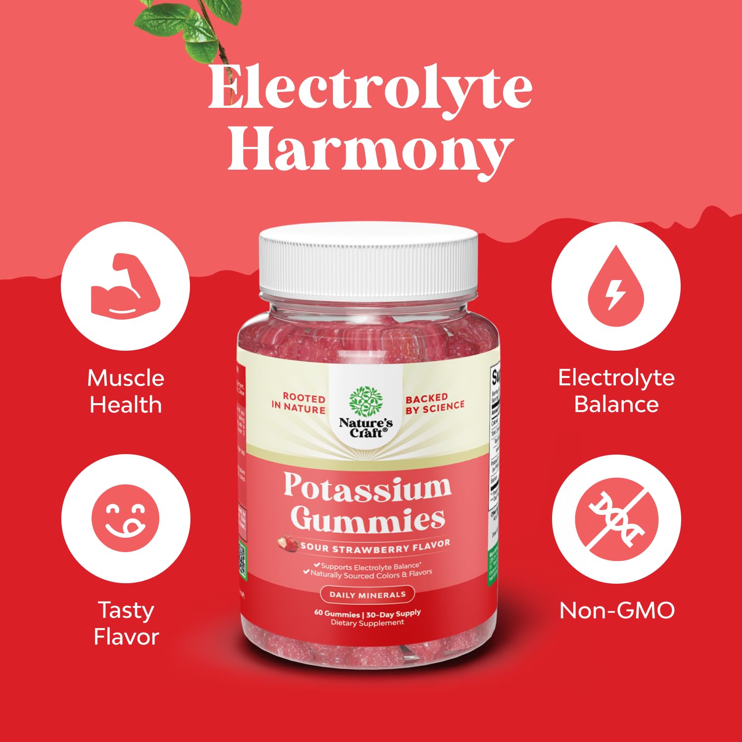 delicious strawberry potassium chewables