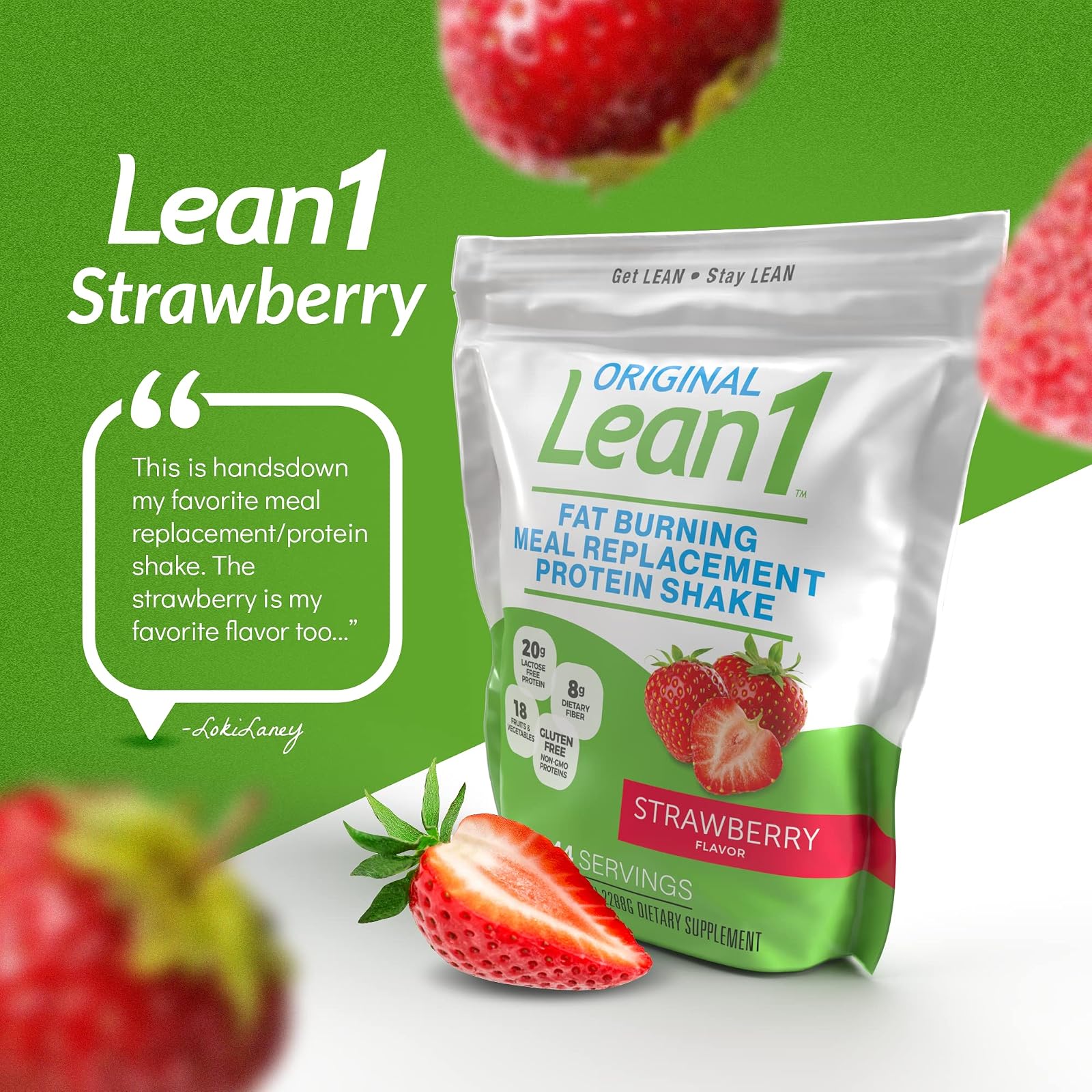 delicious strawberry protein drink