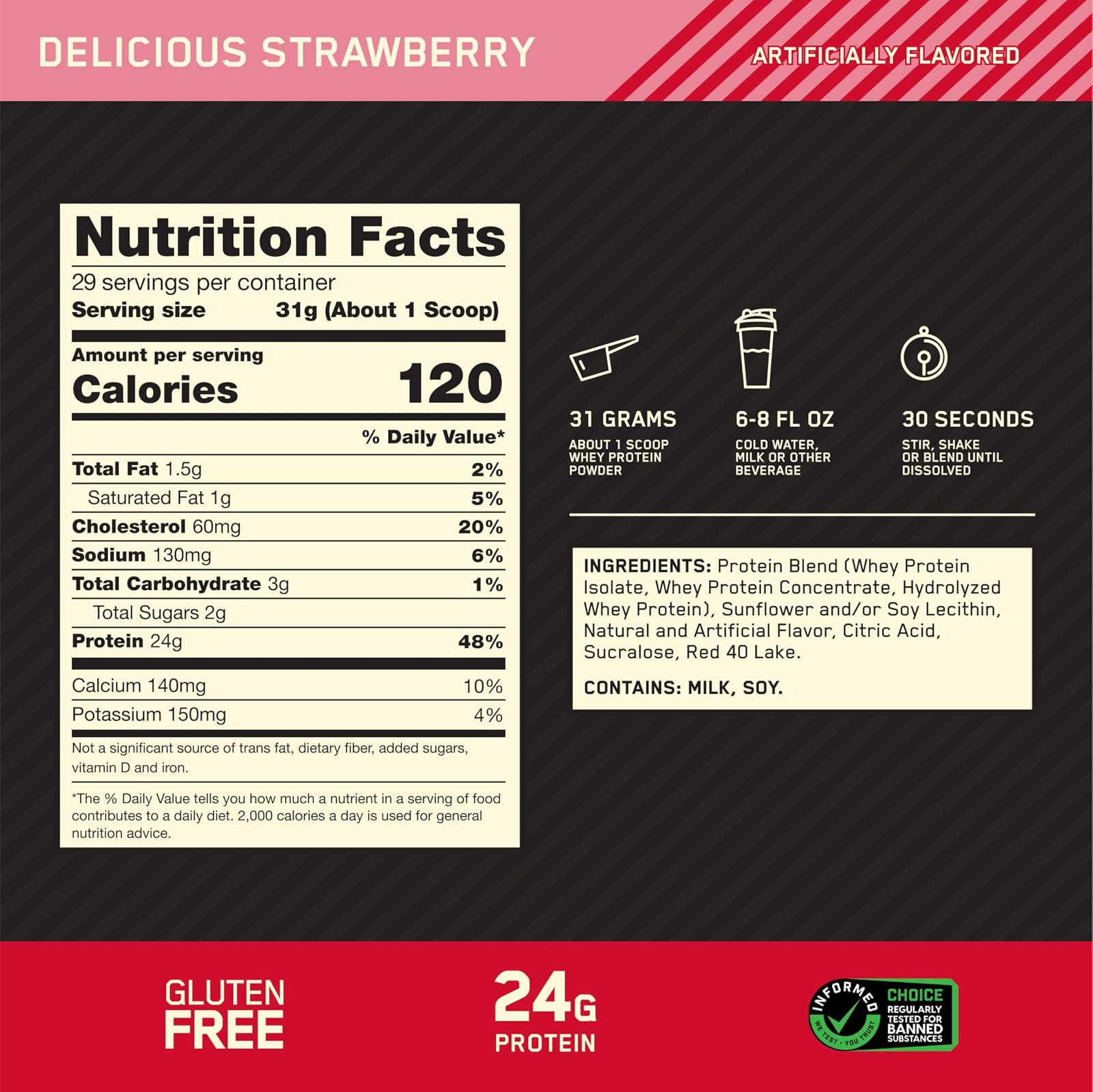 delicious strawberry protein powder for smoothies