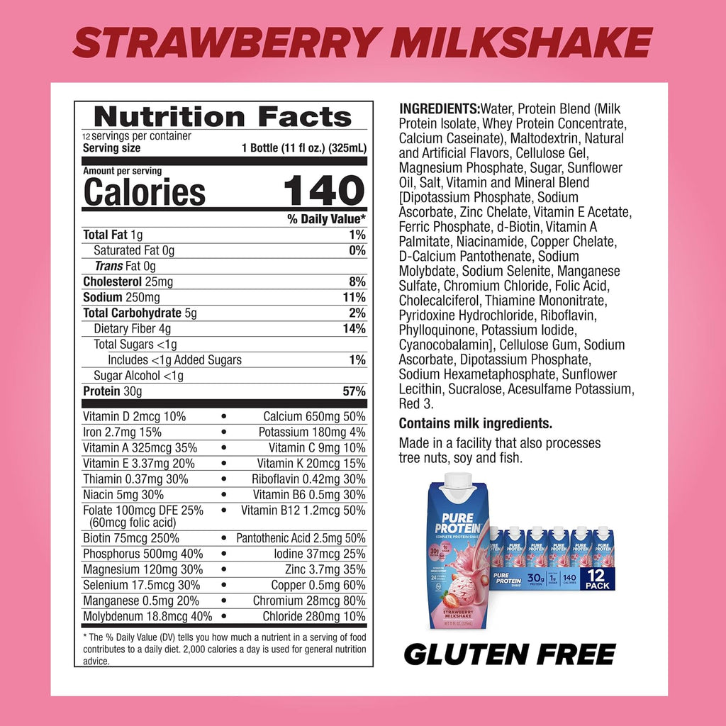 delicious strawberry protein shake beverage