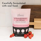 delicious strawberry protein shake