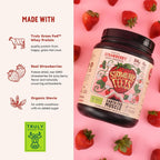 delicious strawberry protein supplement