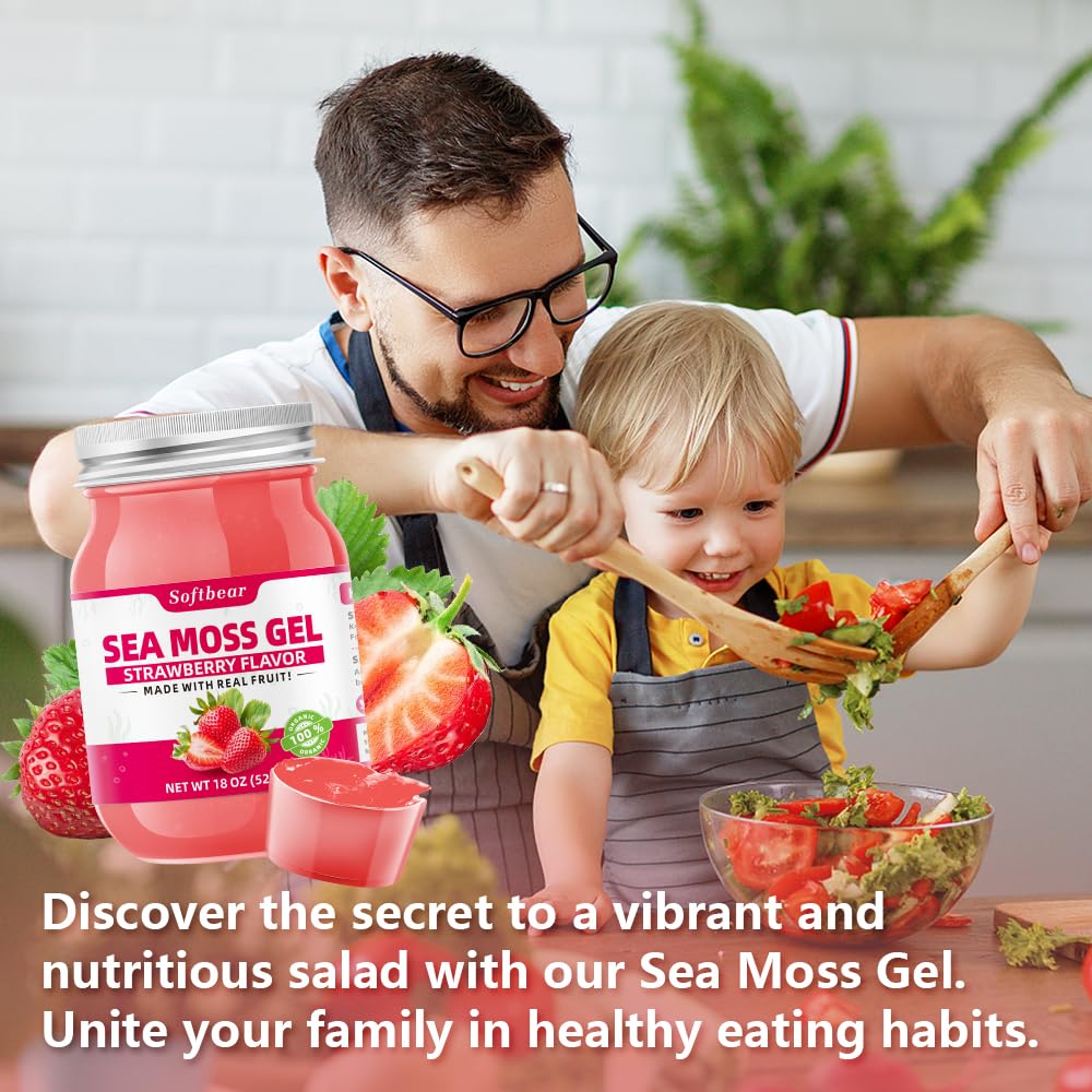 delicious strawberry sea moss supplement