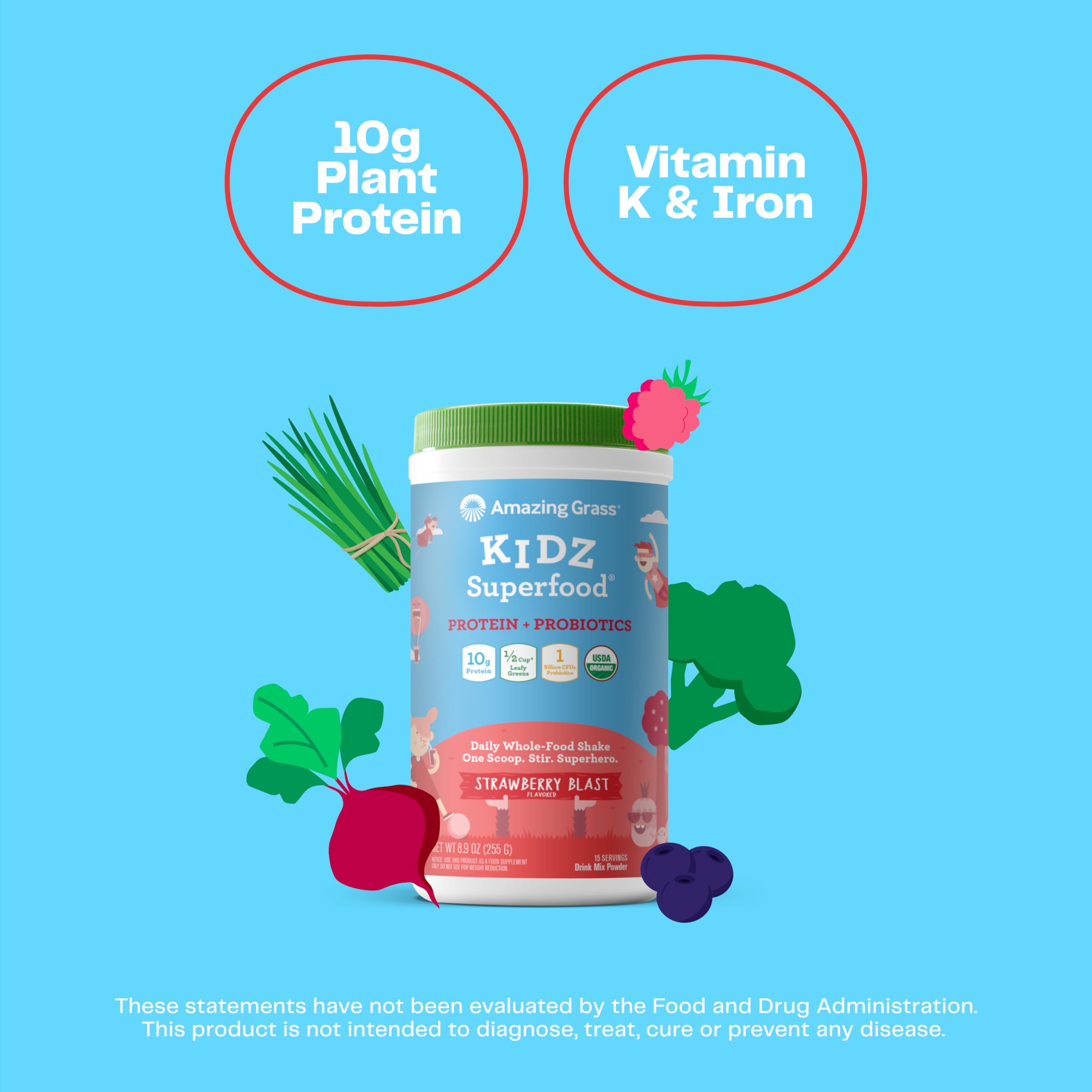 delicious strawberry vitamin powder