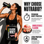 delicious strawberry whey protein shake