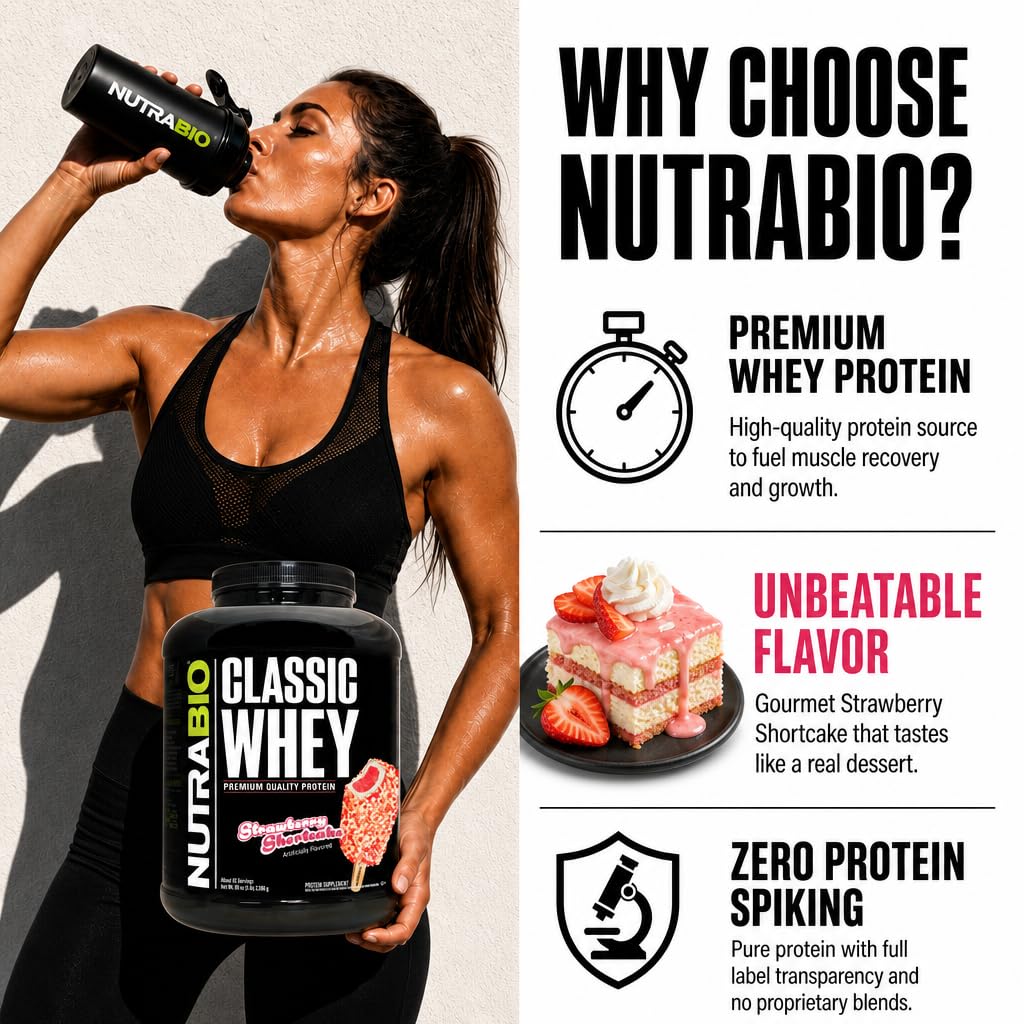 delicious strawberry whey protein shake