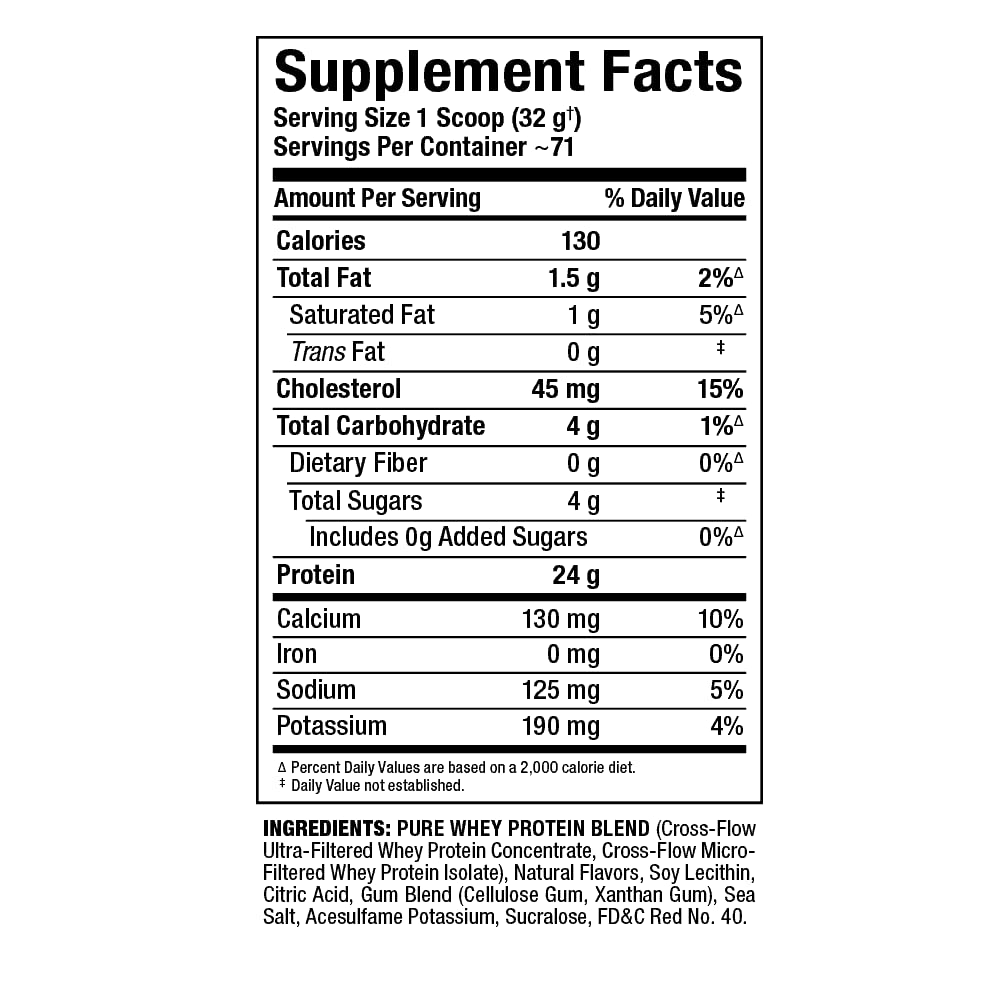 delicious strawberry whey protein supplement