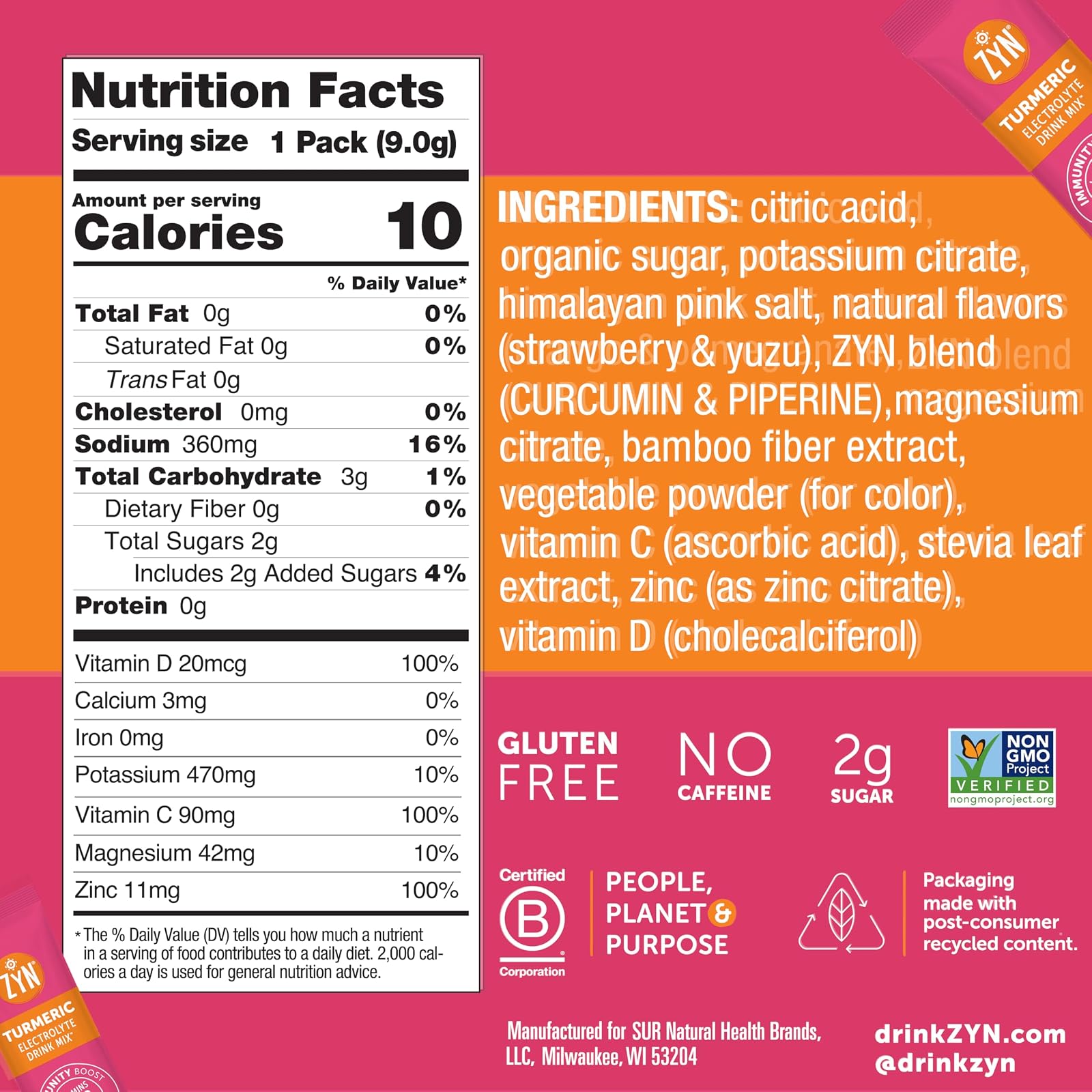 delicious strawberry yuzu hydration solution