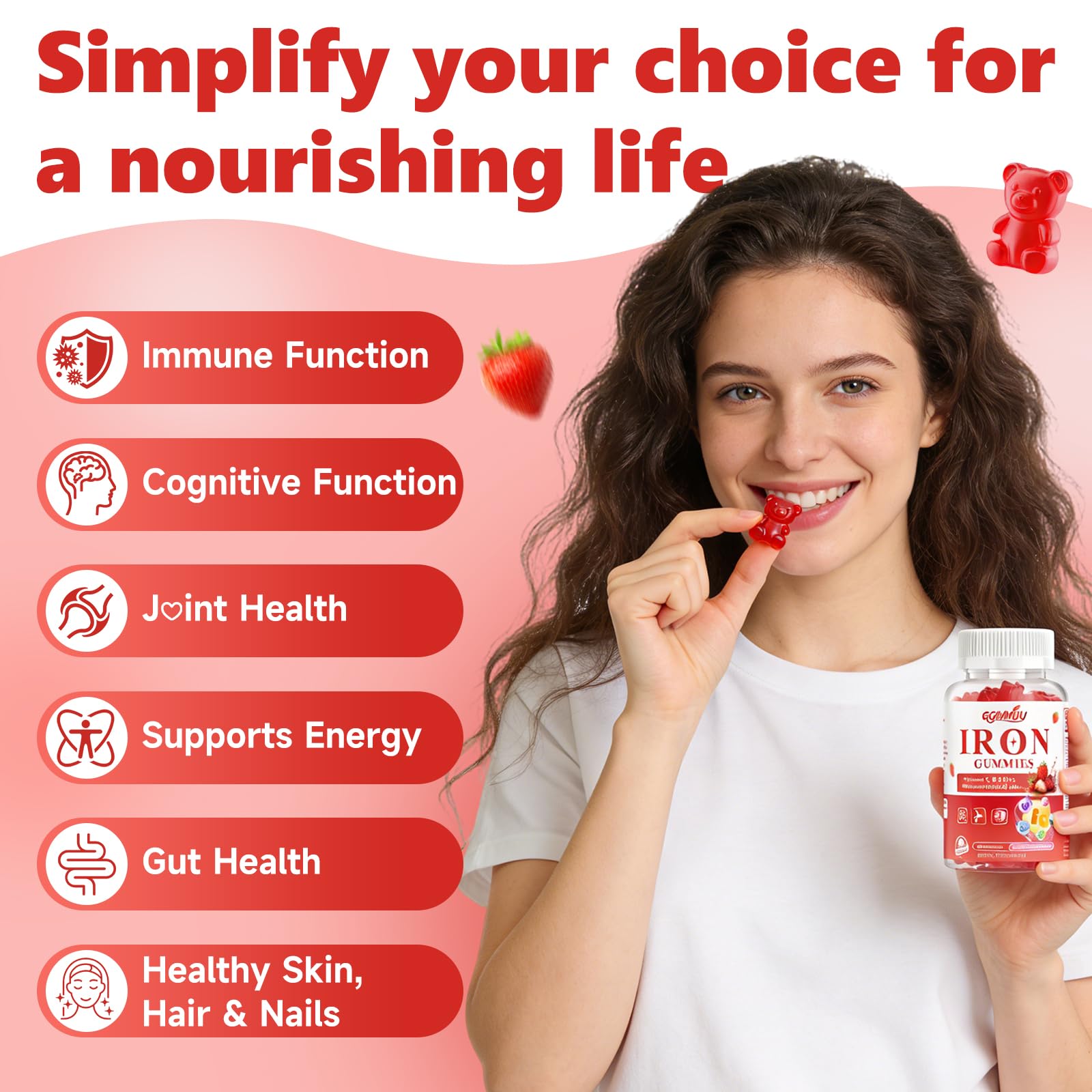 delicious sugar free iron gummies