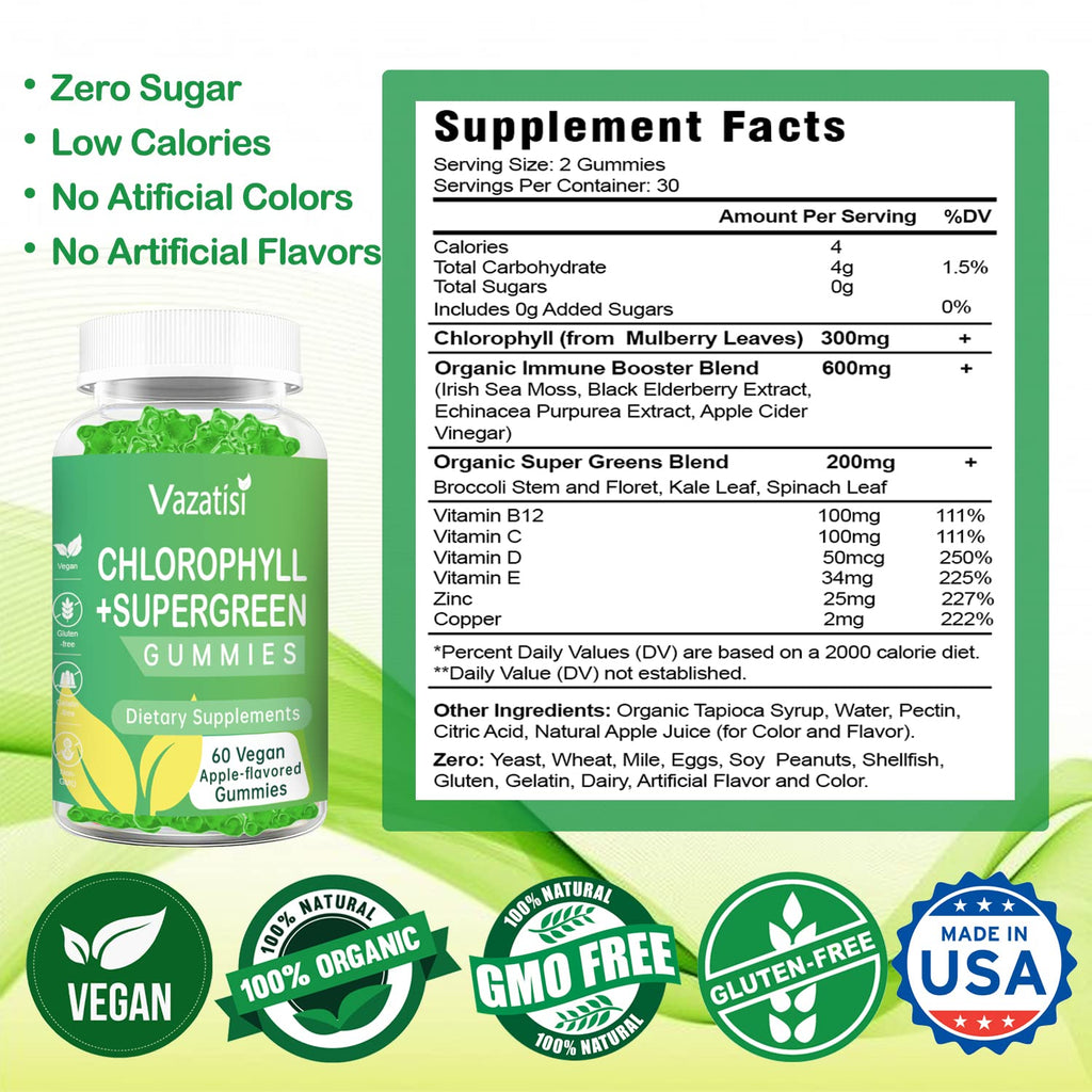 delicious taste of chlorophyll gummies