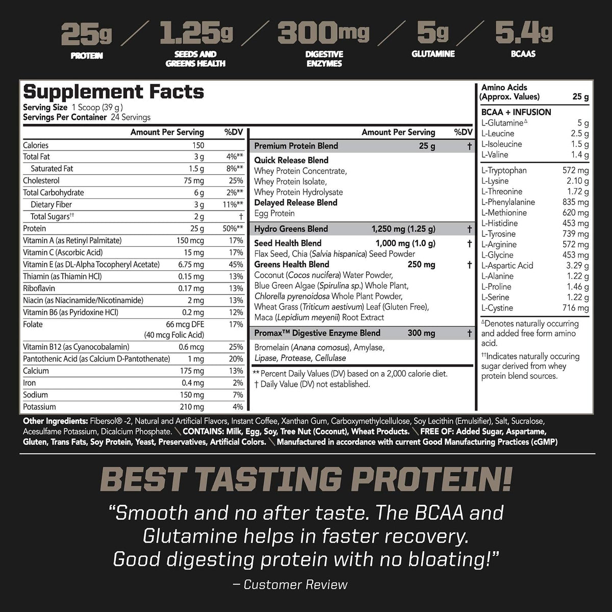 delicious toffee macchiato protein powder