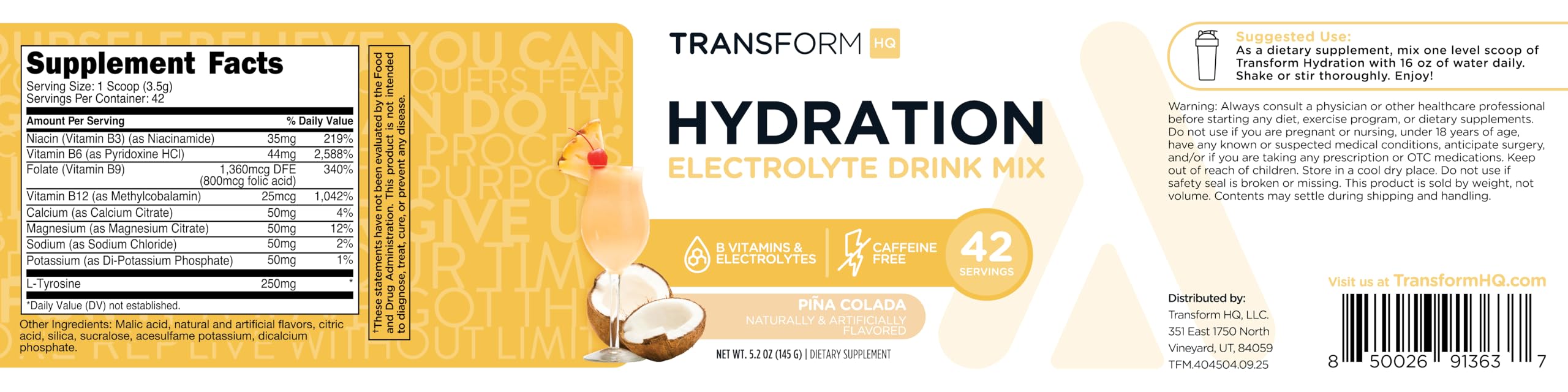 delicious tropical drink for workouts