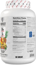Delicious tropical flavour protein powder