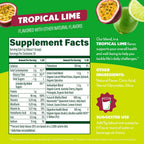 Delicious tropical lime greens supplement