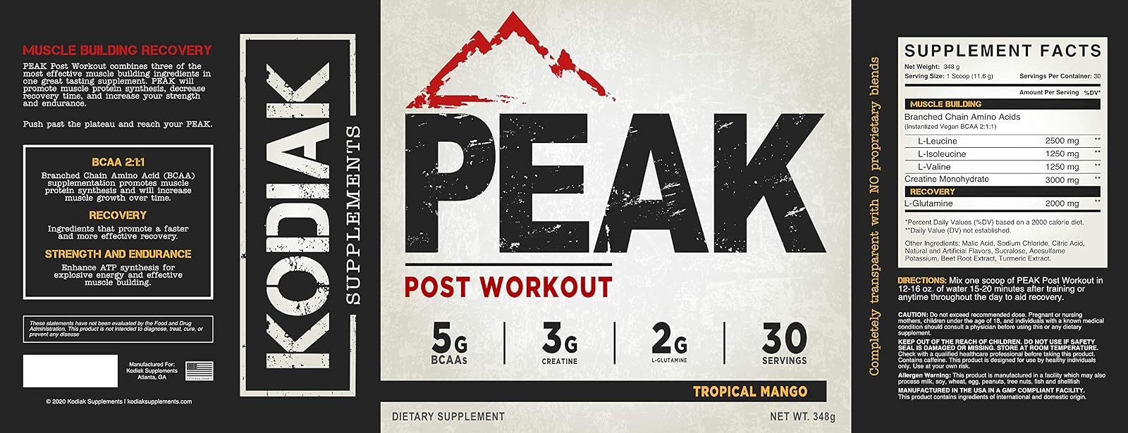 Delicious tropical mango amino acids