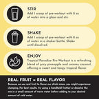 delicious tropical pre-workout drink mix