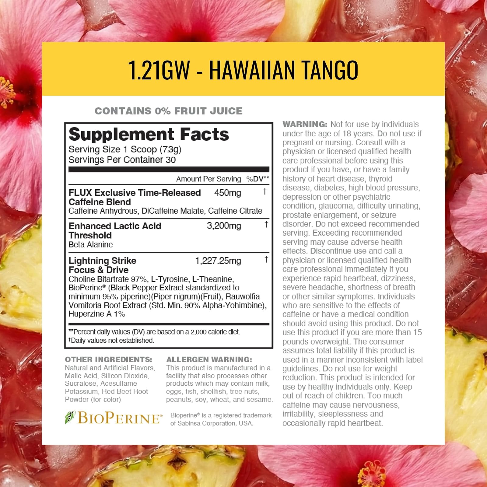 delicious tropical pre workout drink