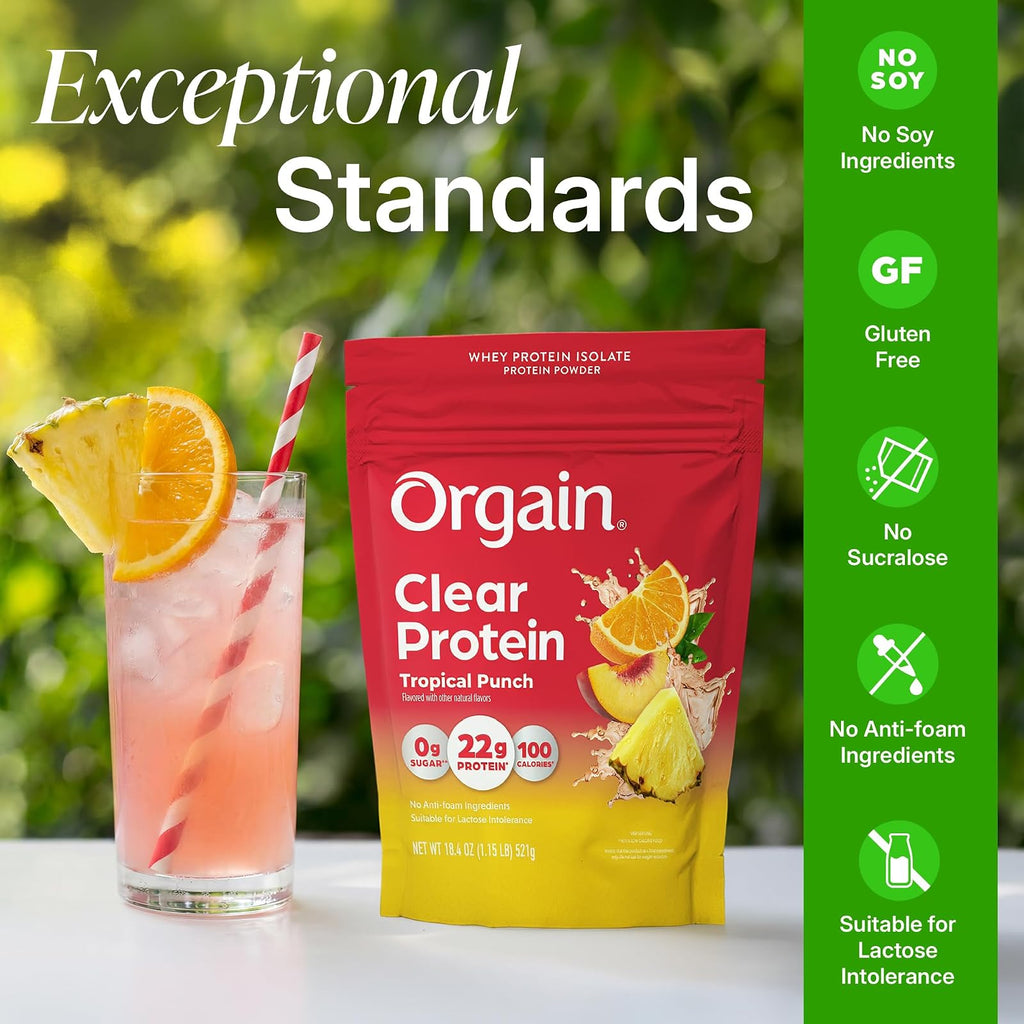 Delicious tropical punch protein shake