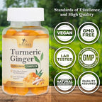 Delicious turmeric curcumin gummy supplements