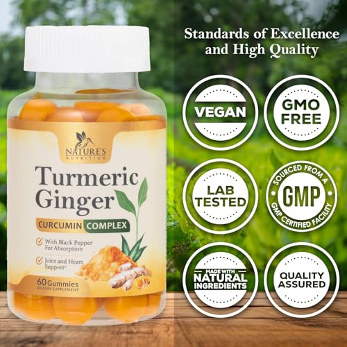 Delicious turmeric curcumin gummy supplements