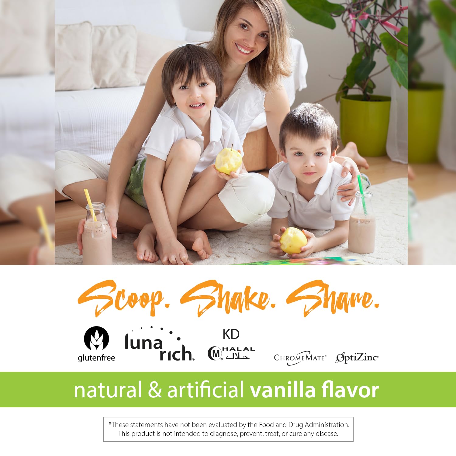 delicious vanilla blended vitamin drink