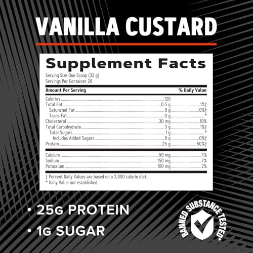 delicious vanilla custard protein powder