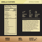 delicious vanilla custard weight gainers