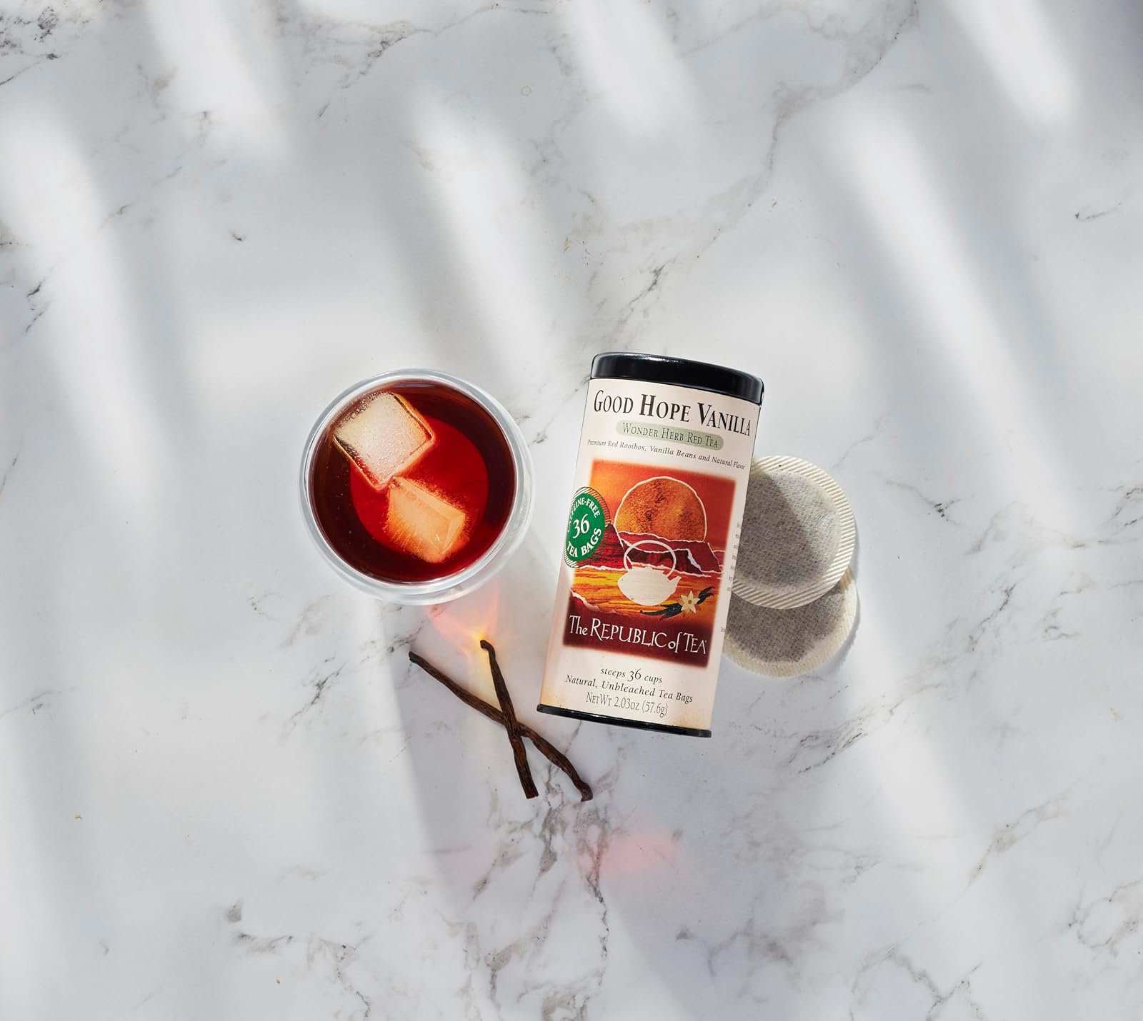 Delicious vanilla-flavored herbal infusion