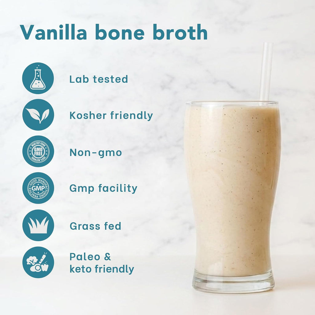 Delicious vanilla flavour protein powder