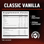 Delicious vanilla flavour protein shake