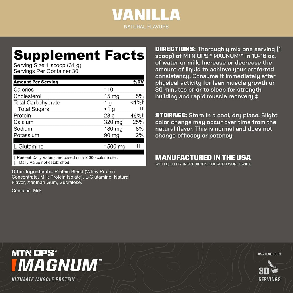 delicious vanilla flavour protein supplement
