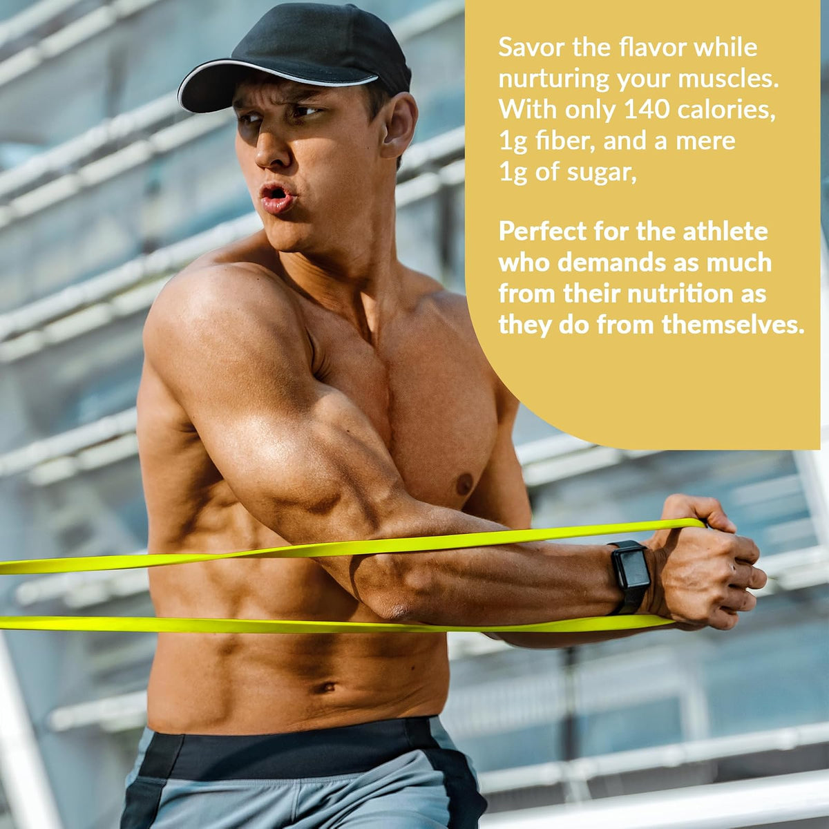 delicious vanilla flavour protein supplement
