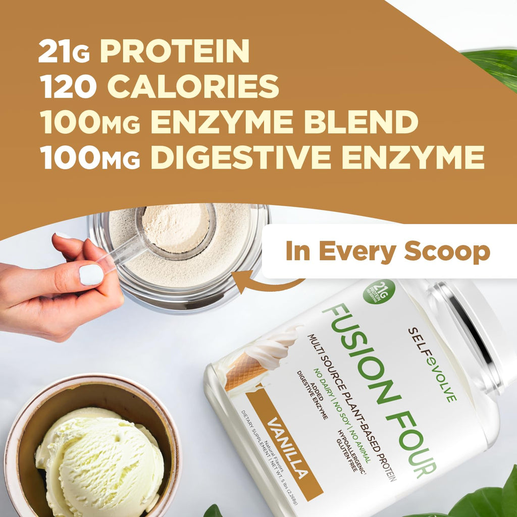 delicious vanilla flavour protein supplement