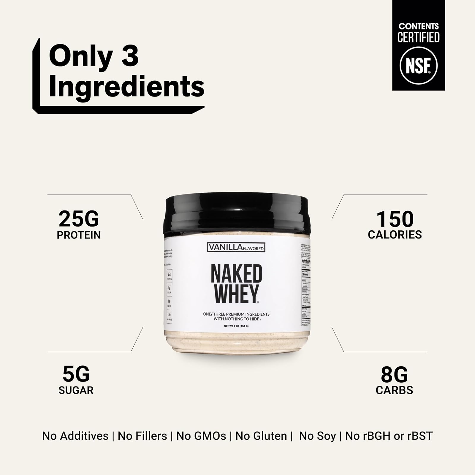 delicious vanilla flavour protein