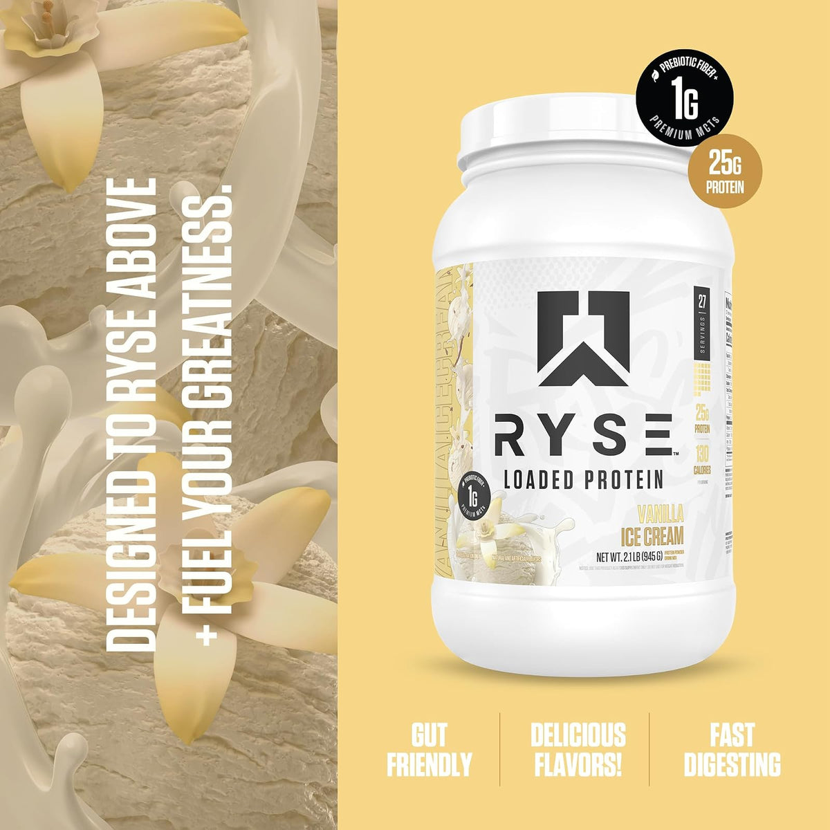 delicious vanilla ice cream protein