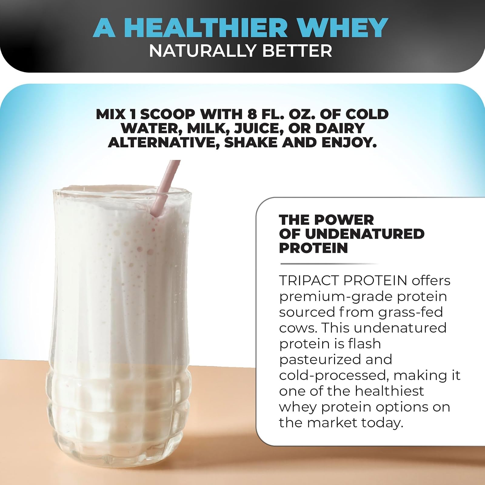 delicious vanilla latte protein shake
