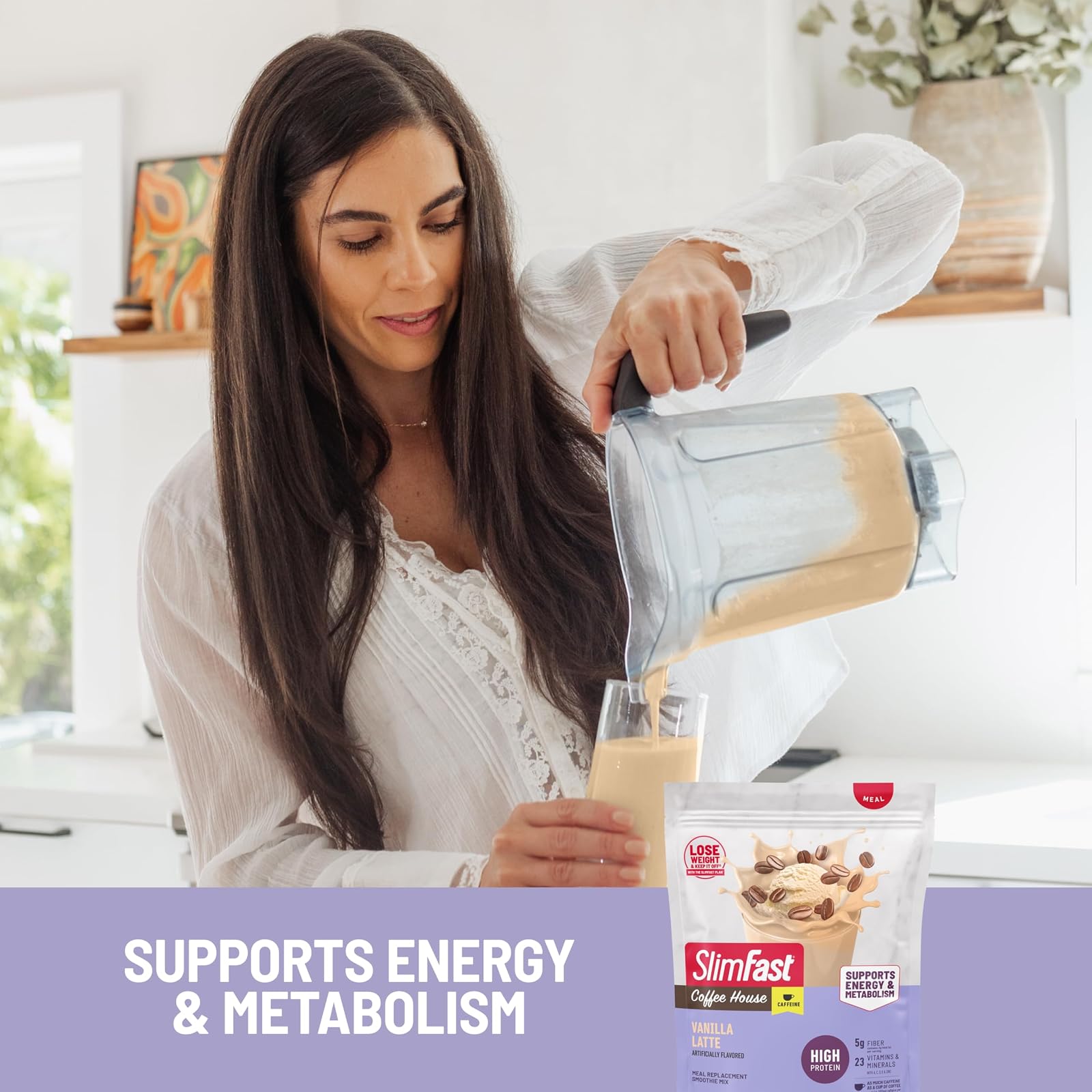 delicious vanilla latte protein supplement
