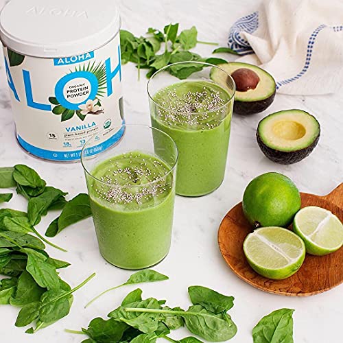 delicious vanilla plant protein shake