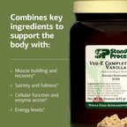 delicious vanilla plant protein shake