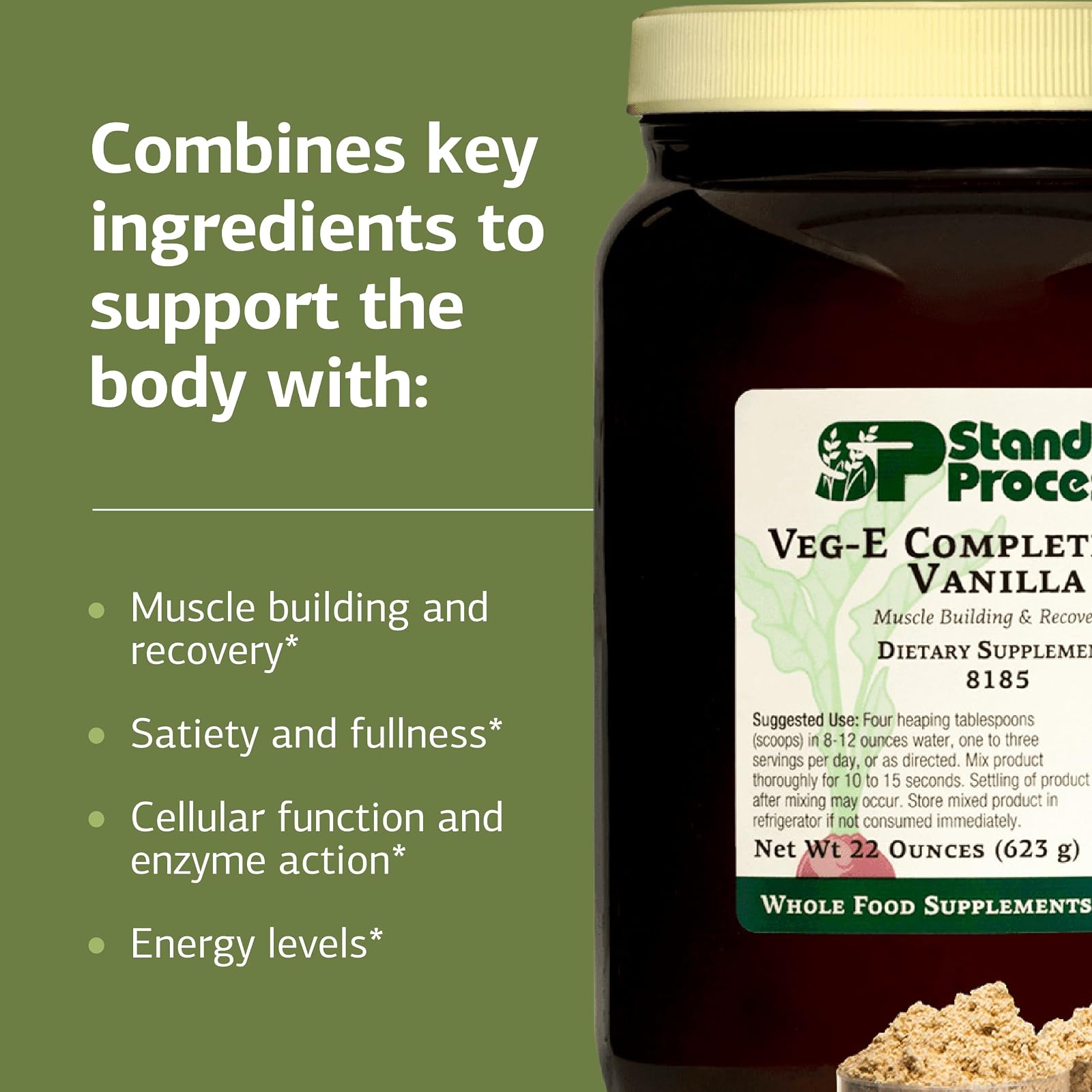 delicious vanilla plant protein shake