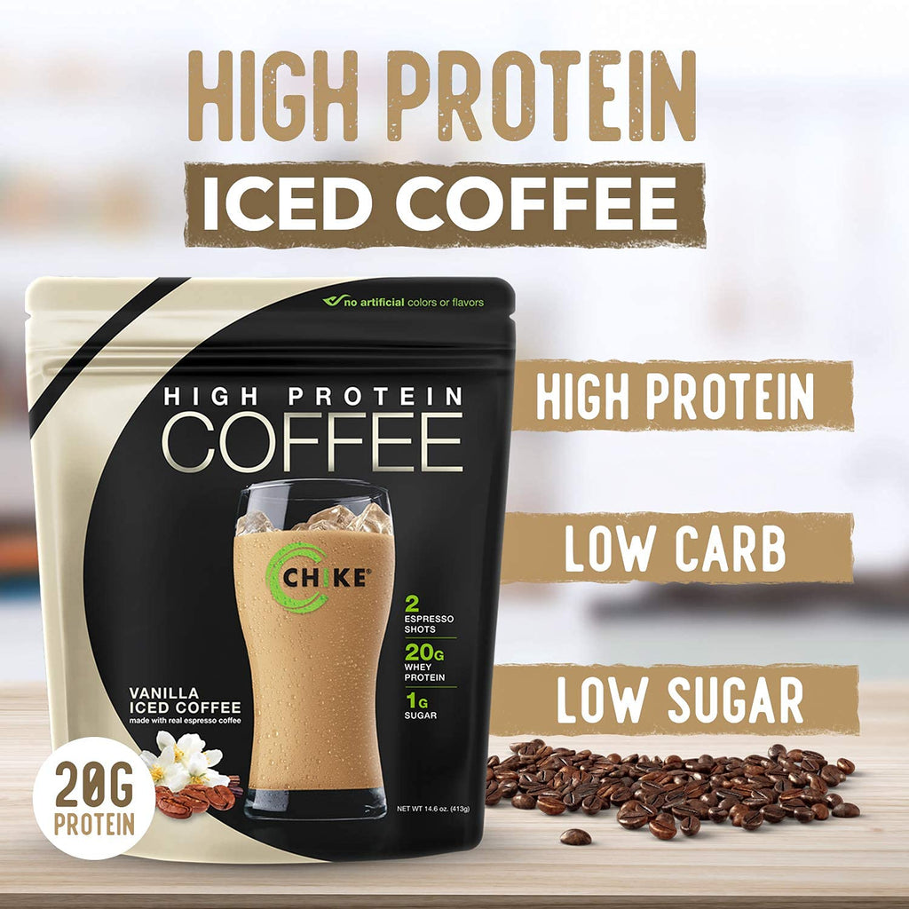 delicious vanilla protein coffee mix