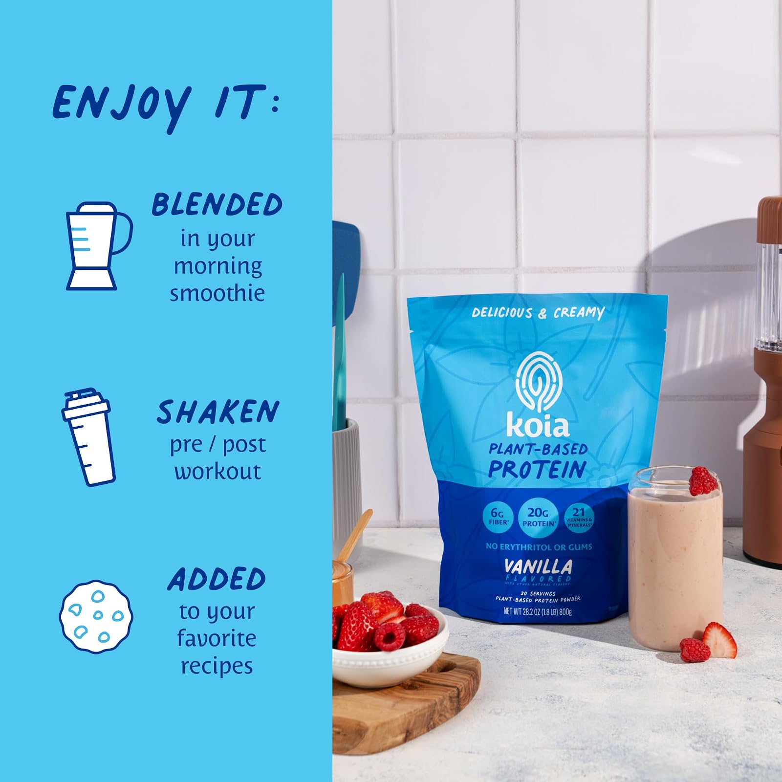 delicious vanilla protein for baking