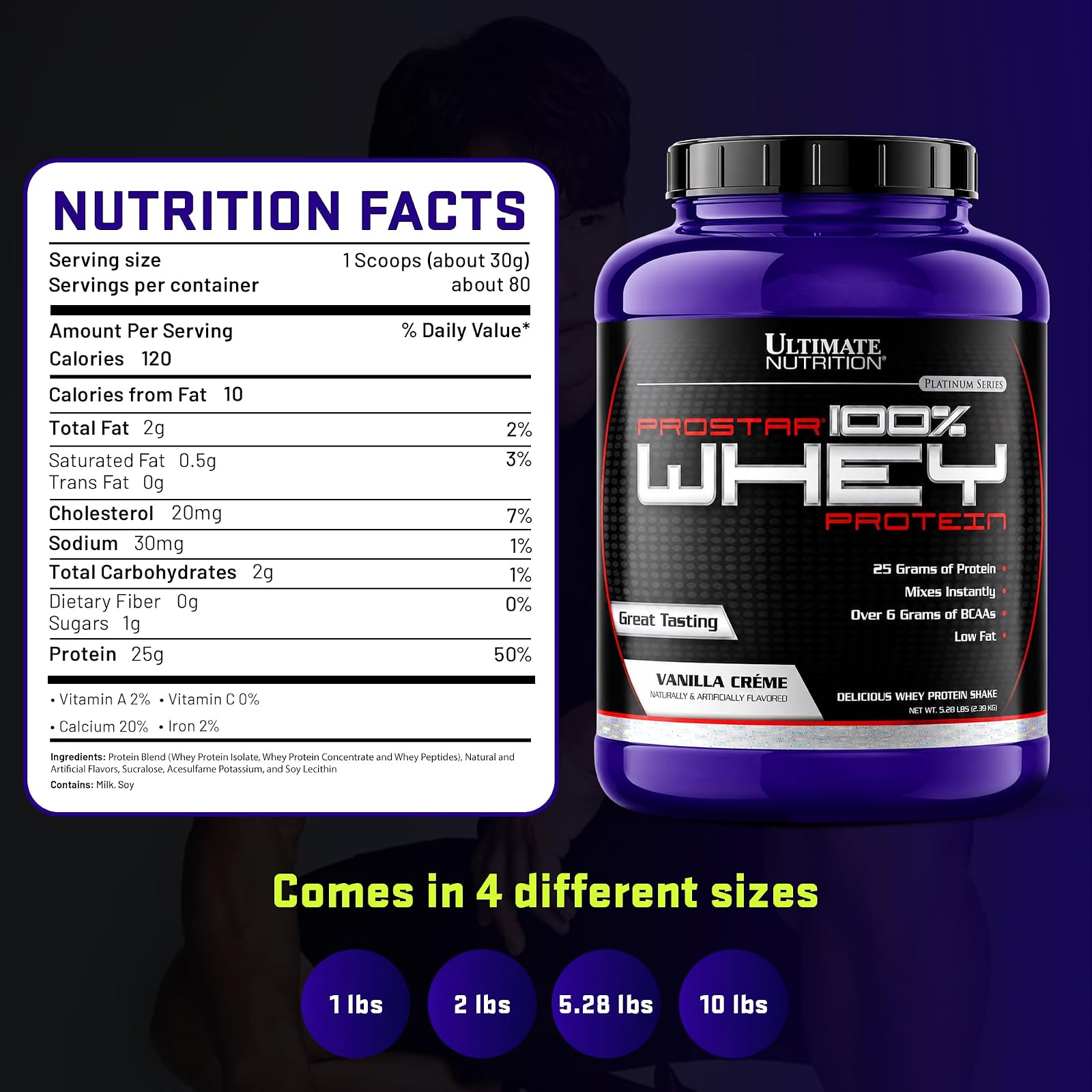 Delicious vanilla protein for smoothies