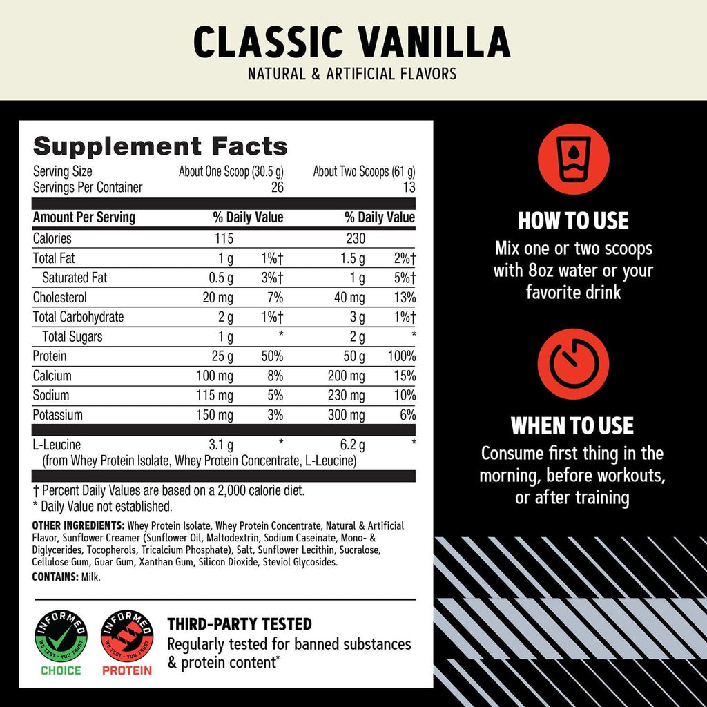delicious vanilla protein powder